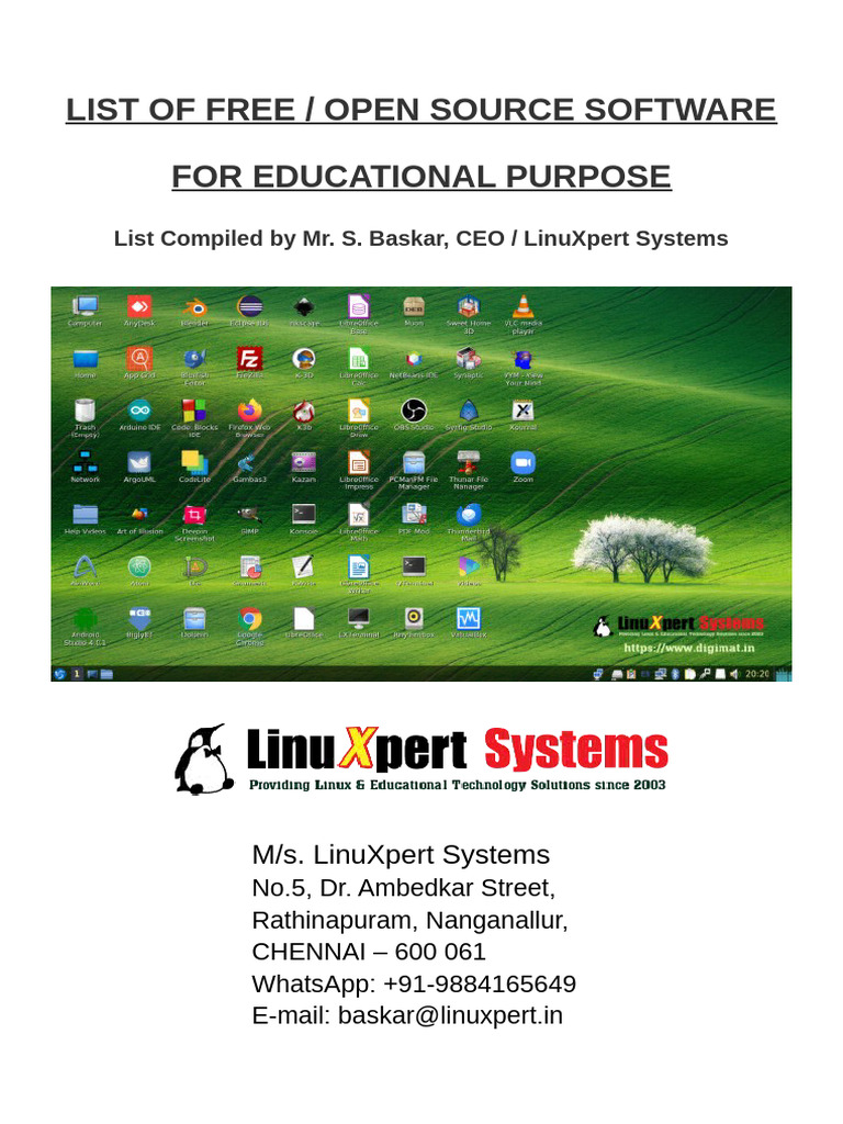 Open Source Software for Education | PDF | Integrated Development ...