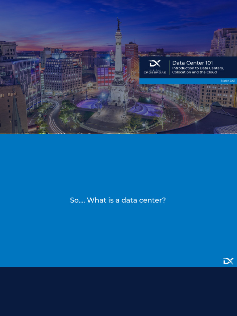 Data Center 101 Digital Crossroad | PDF | Data Center | Information And ...