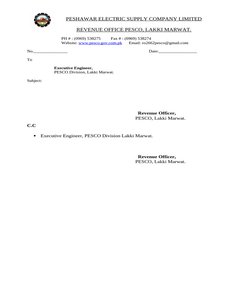 Letter Formate | PDF