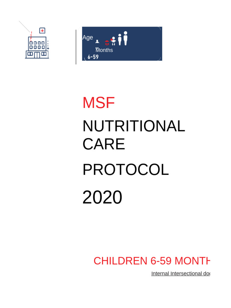 MSF Nutritional Protocol 6-59 Months Inpatient Jan 2020 | PDF | Patient | Malnutrition