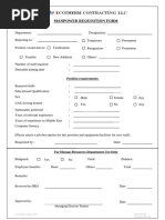 Manpower Request Form Template | PDF