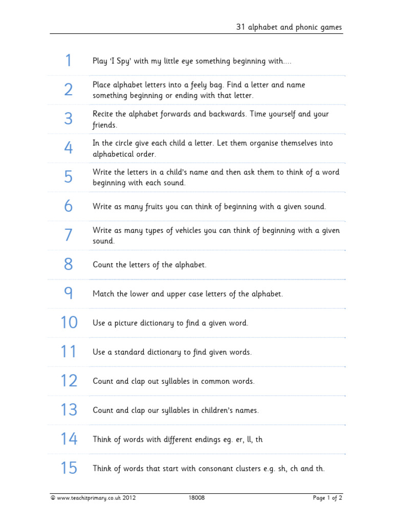 Alphabet and Phonics Activities | PDF | Alphabet | Word