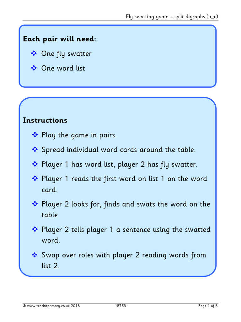 Fly Swatting Game Split Digraphs o e | PDF