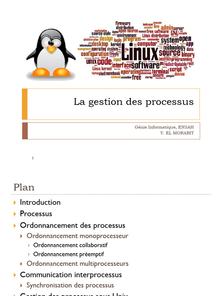 Gestion des processus en systèmes d'exploitation | PDF | Ordonnancement ...
