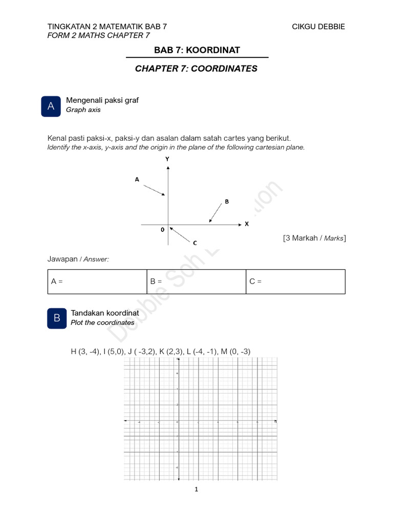 Form 2 Chapter 7 | PDF