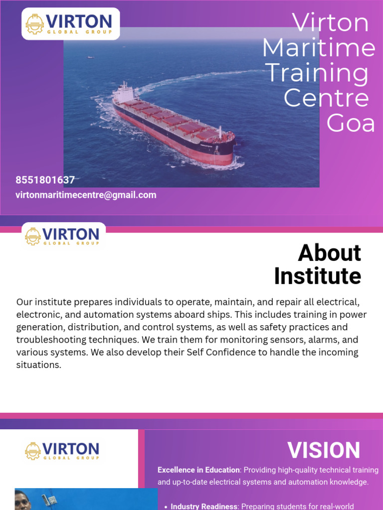 Marine Electrical Training in Goa | PDF | Automation | Sustainability
