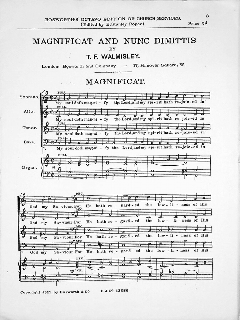 Imslp658838 Pmlp1056849 Walmisley in C | PDF