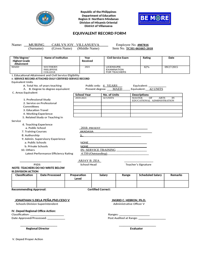 Omnibus ND Equivalent Form | PDF