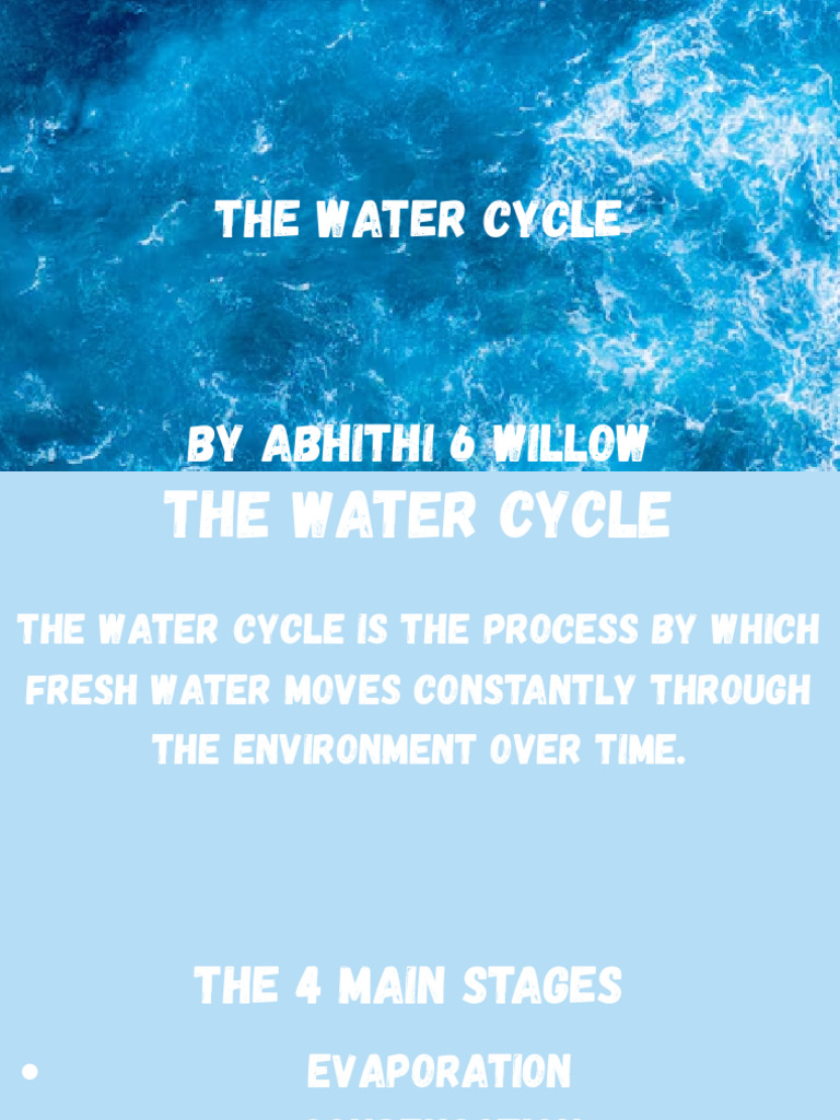 The Water Cycle | PDF