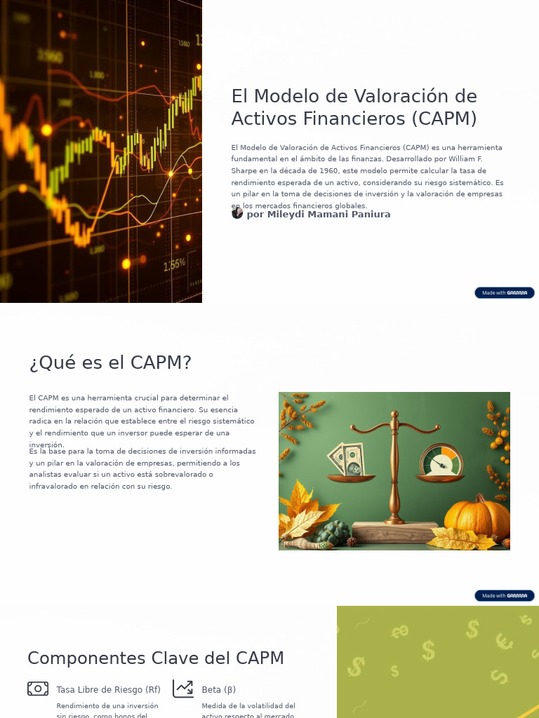 El Modelo de Valoracion de Activos Financieros CAPM | PDF | Modelo de fijación de precios de ...