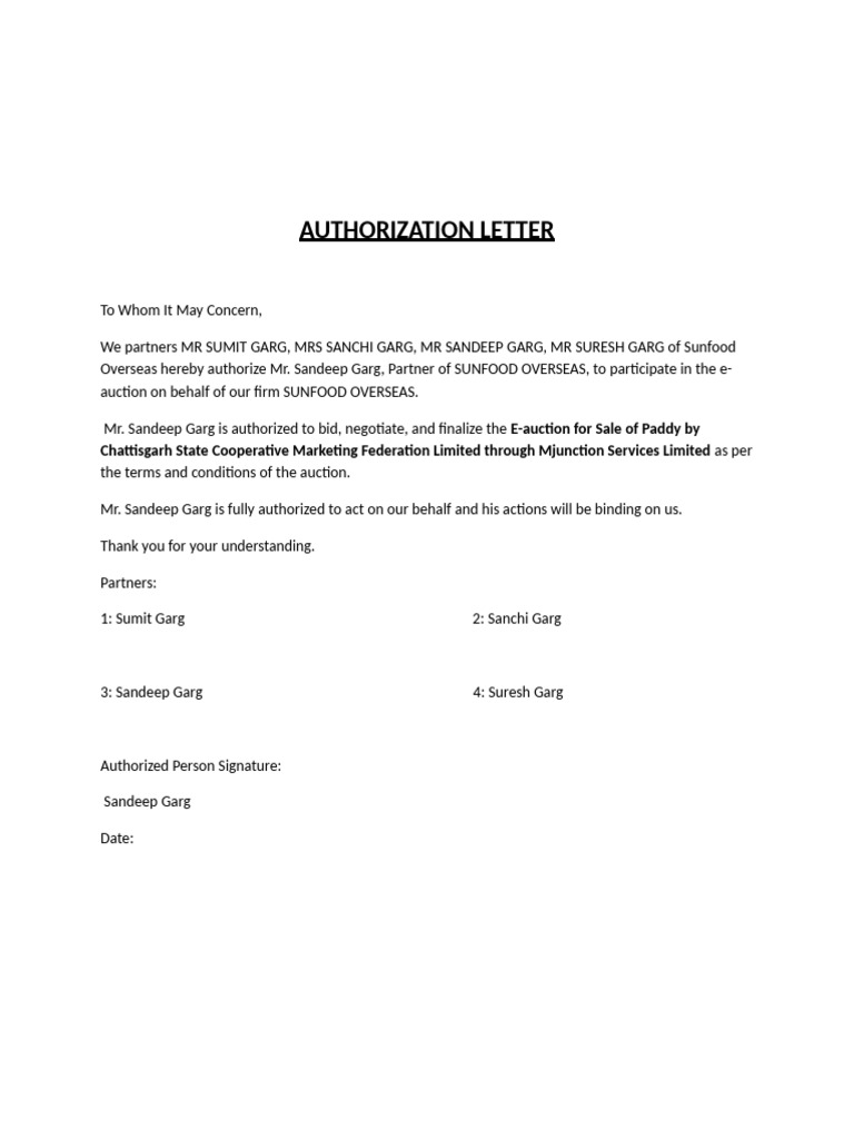 Authorised Signatory | PDF