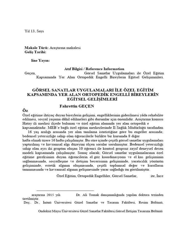 Makale Dosyası | PDF