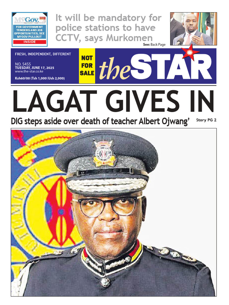 DIG Lagat Steps Aside Amid Ojwang's Death | PDF | Prosecutor | Police