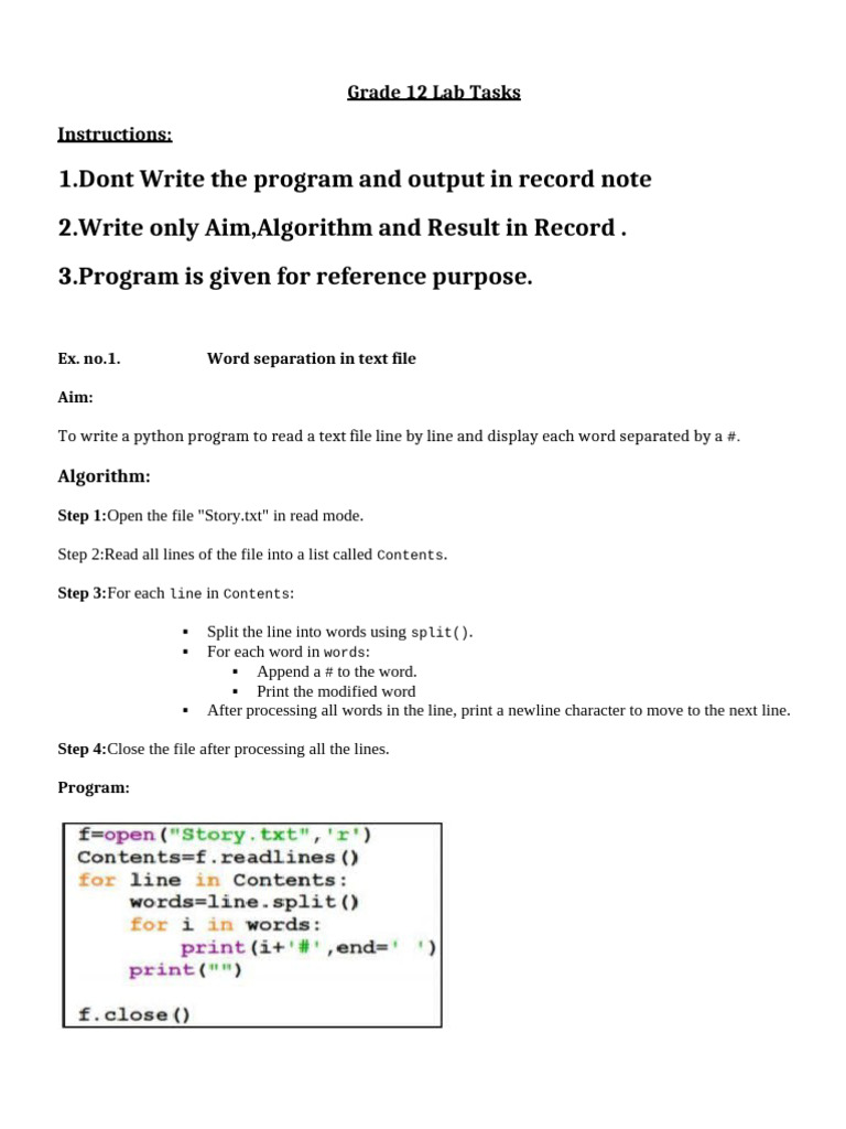 Grade 12 Lab Exercise Code | PDF | Parameter (Computer Programming) | String (Computer Science)