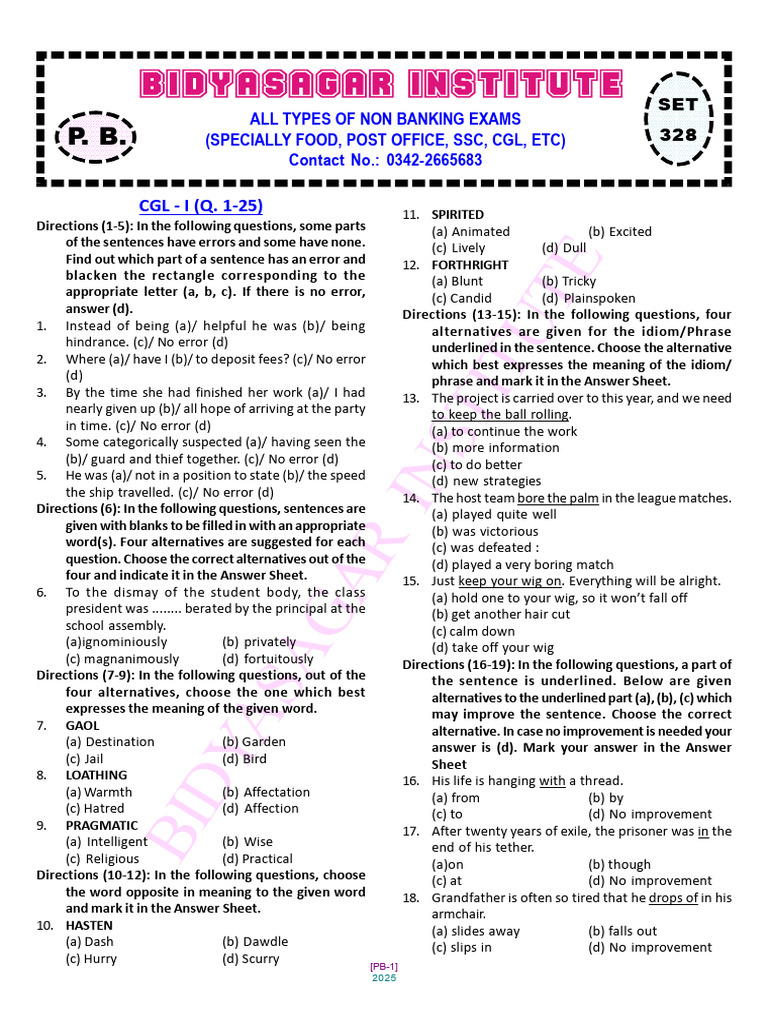 PB - SSC-328 - 23 June 25 | PDF