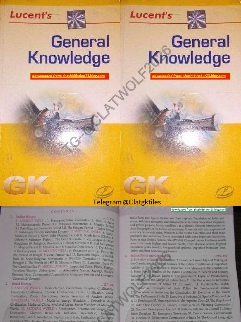 Lucent GK Full Book PDF | PDF