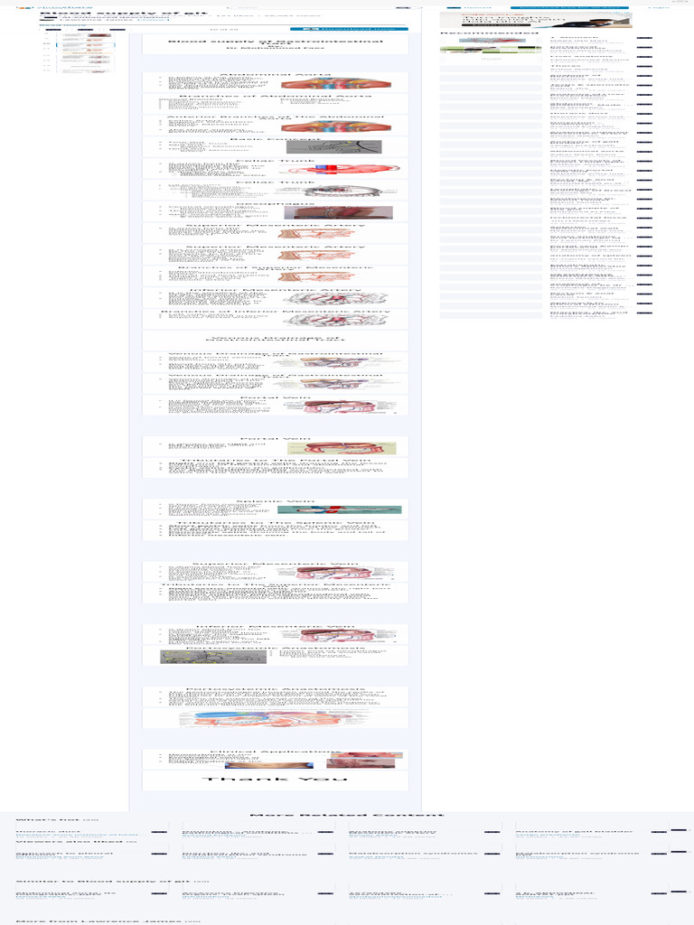 Blood Supply of Git PPT 2 | PDF | Abdomen | Liver
