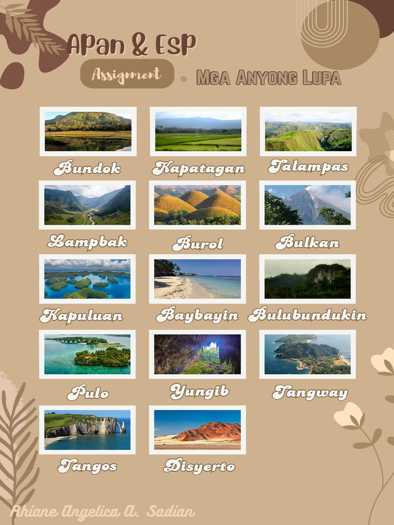 Mga Anyong Lupa | PDF