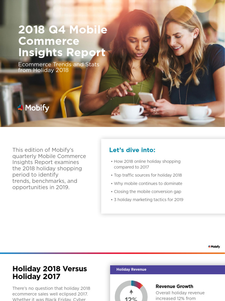2018 Q4 Mobile Commerce Insights Report | PDF | Black Friday (Shopping ...