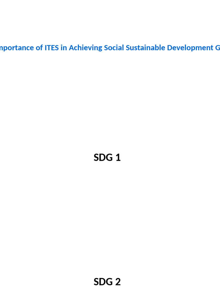Social SDGs Presentation | PDF