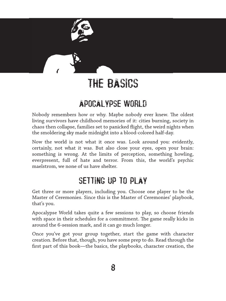 Apocalypse World RPG Basics Guide | PDF | Role Playing | Tabletop Games