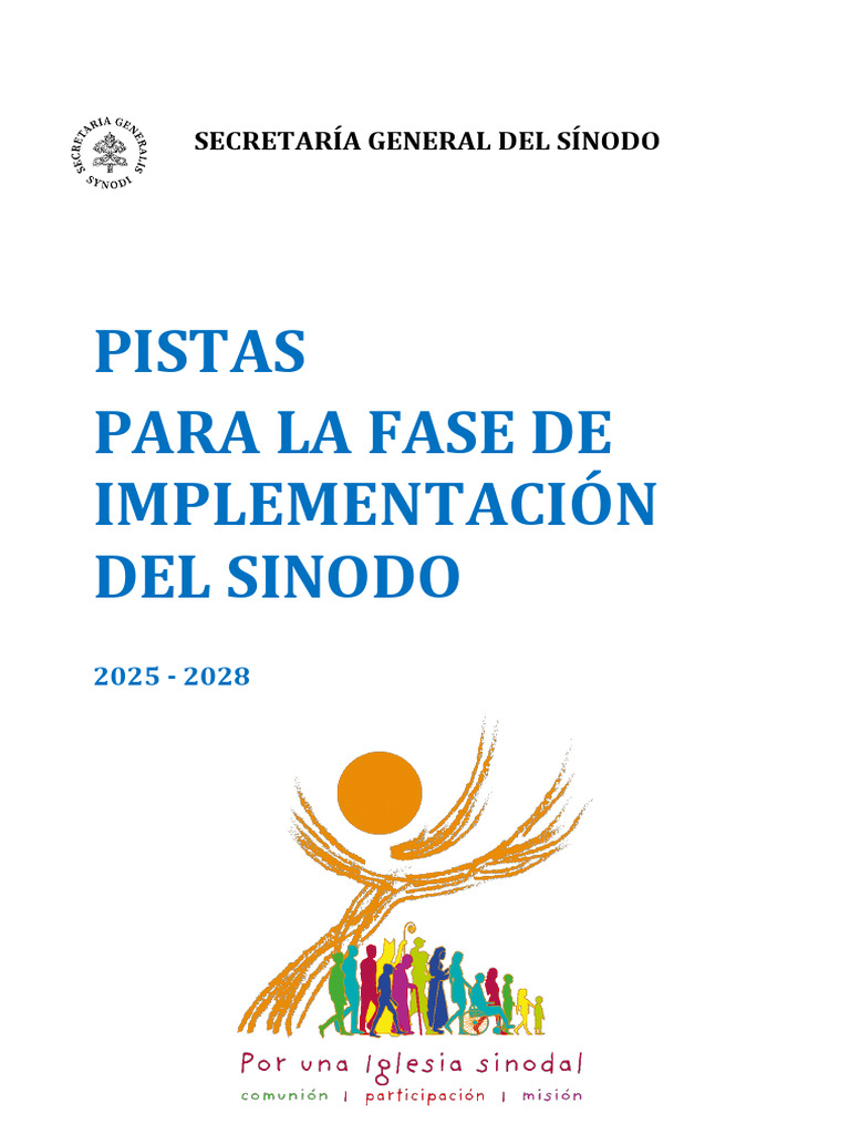 Pistas para La Fase de Implementacion Del Sínodo | PDF | obispo ...