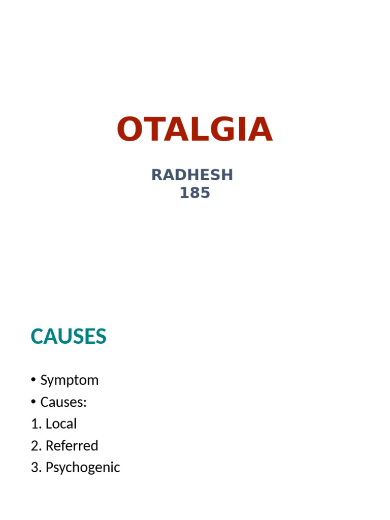 Otalgia Wps Office | PDF