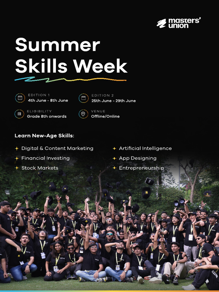 Masters Union Summer Skills Camp | PDF | Artificial Intelligence ...