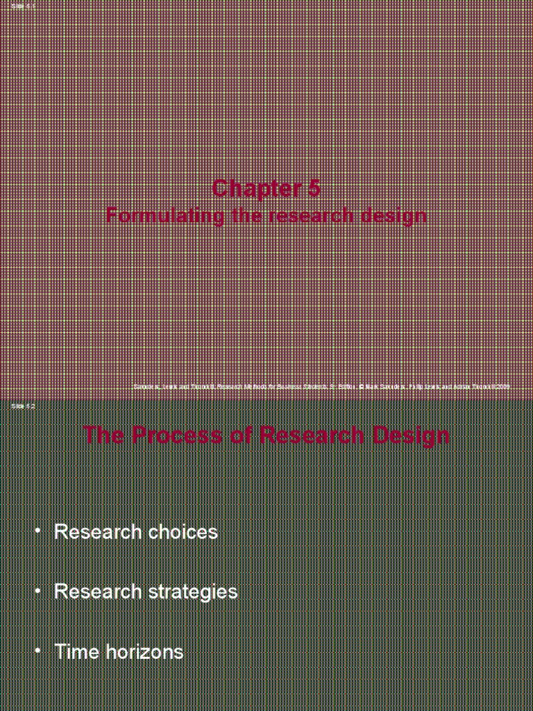 CH 5 Research Design - pp05-1 | PDF | Research Design | Experiment