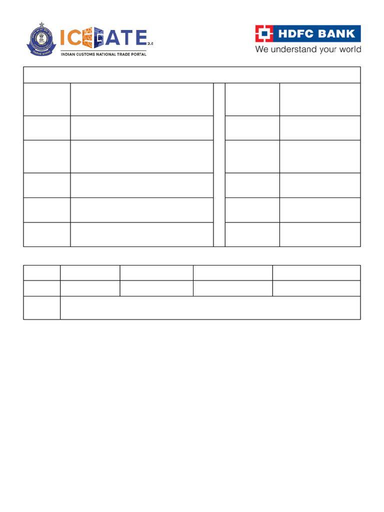 E-Receipt for Customs Duty Payment | PDF