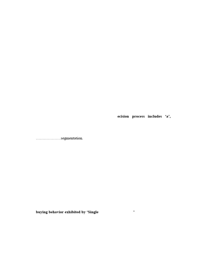 Assignment 1 | PDF | Market Segmentation | Behavior