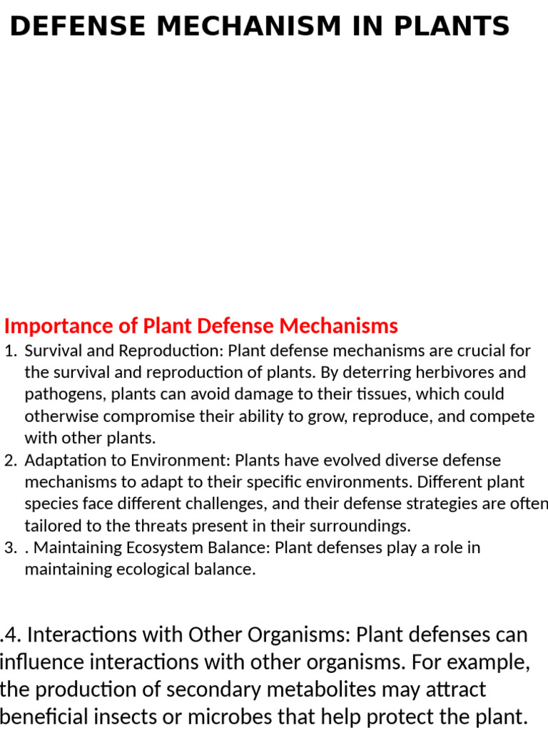 Plant Defense Mechanisms Explained | PDF | Reactive Oxygen Species ...
