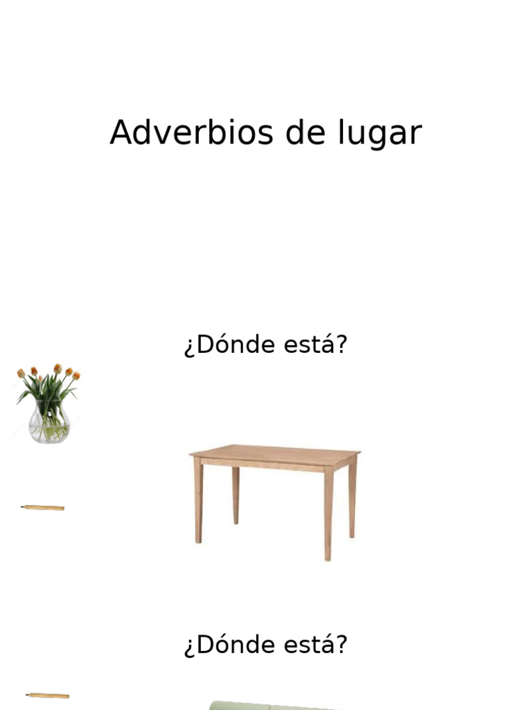 Adverbio de Lugar | PDF