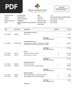 Invoice for Siloam Hospital Services | PDF | Invoice | Accounting