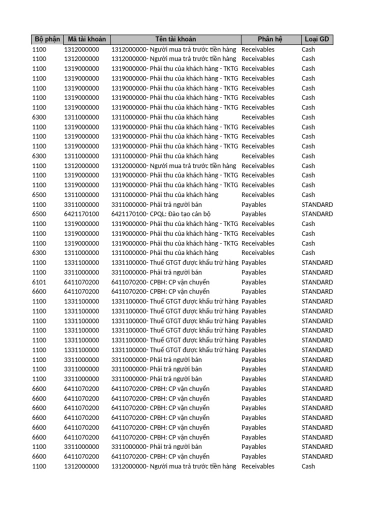 DuLieu ExcelKiemToan | PDF