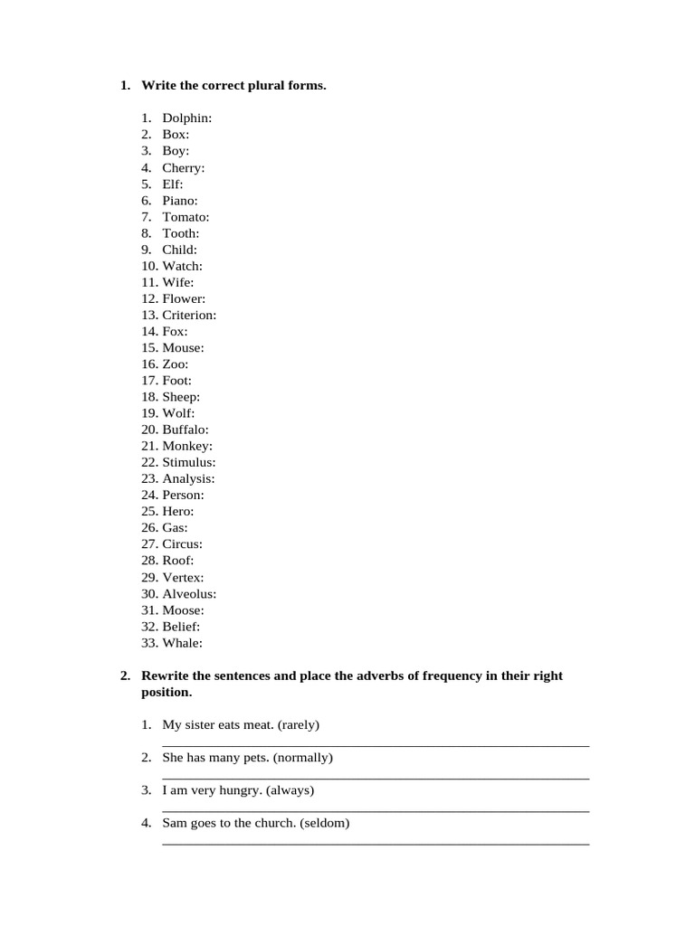 Grammar Review | PDF