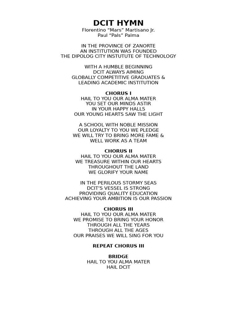 DCIT-HYMN | PDF