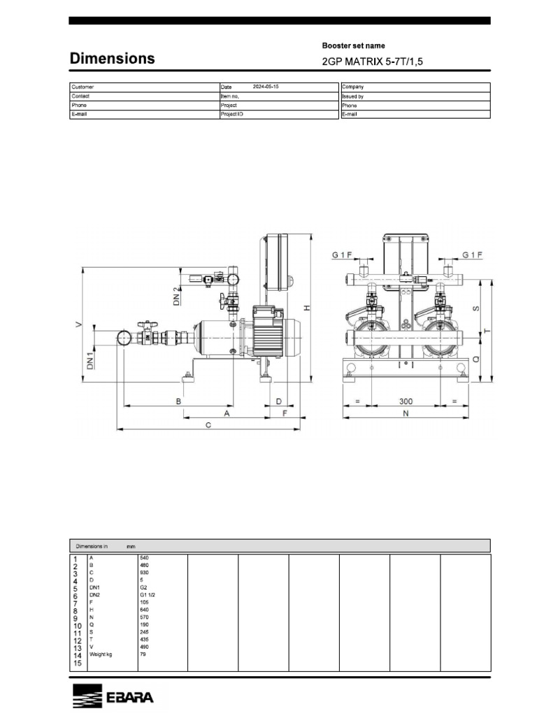 Data Sheet 2gp Matrix 5-7t 1,5 - 1 | PDF