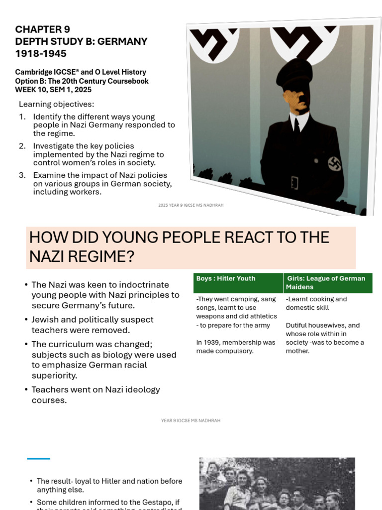 History Year 9 Week 10 - 09.50.41 | PDF | Nazi Germany | Nazism