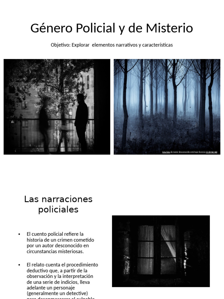 Elementos del Género Policial y Misterio | PDF | Crimen ficcion ...