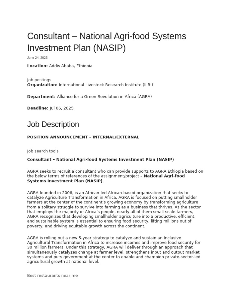 Consultant - Naip Development | PDF | Economies
