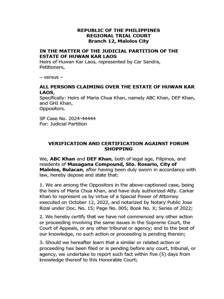 Judicial Partition Final | PDF