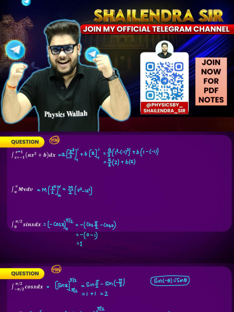 Lec PPT 03 Basic Mathematics Physics Uday Isc 2026 Shailendra Sir | PDF