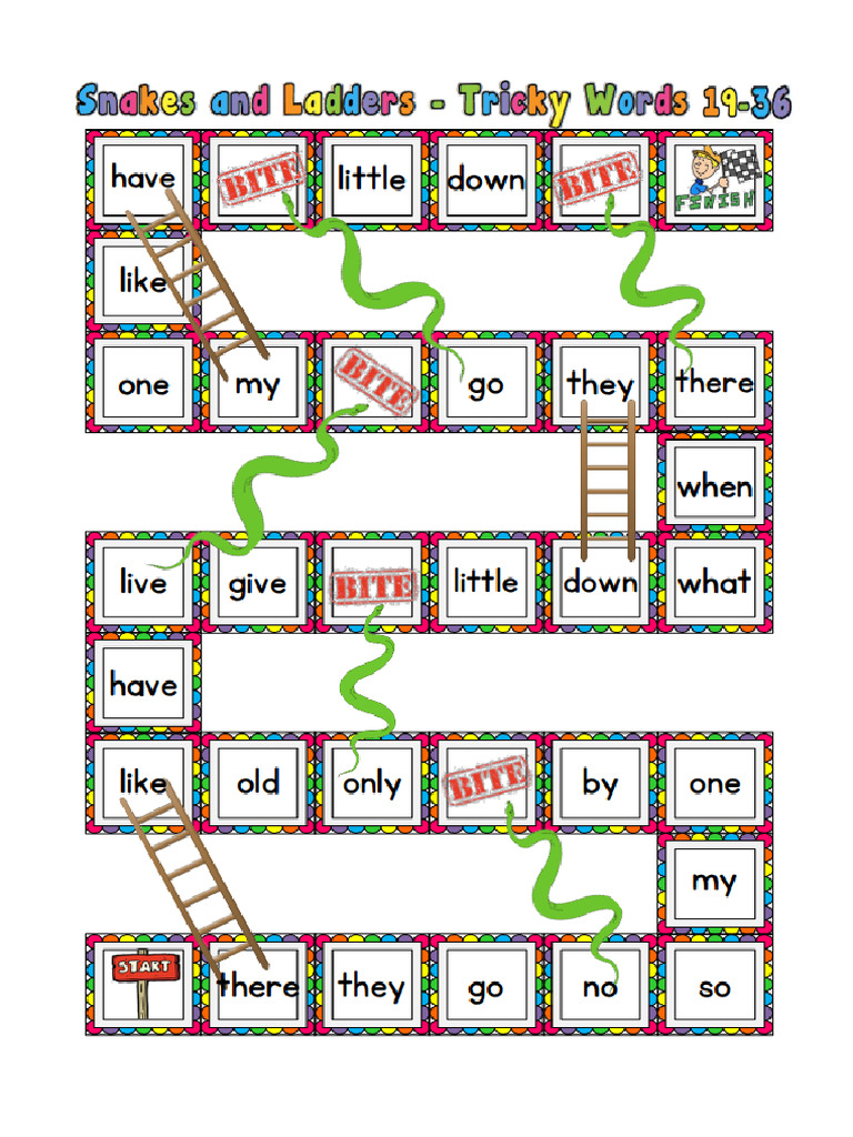 Tricky Words Game | PDF