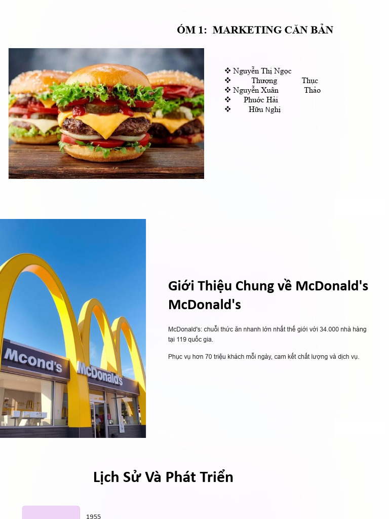 Gioi Thieu Chung Ve McDonalds | PDF