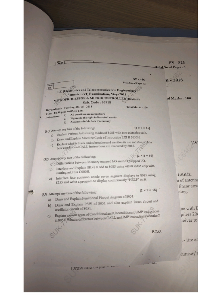 MPMC Questions Paper 23-24 | PDF