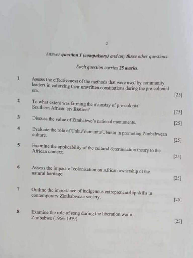 A Level Heritage Question Paper 2021 | PDF