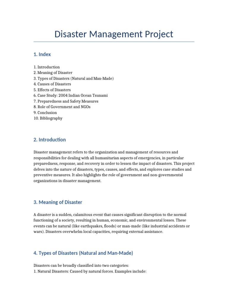 Disaster Management Overview and Insights | PDF | Emergency Management ...