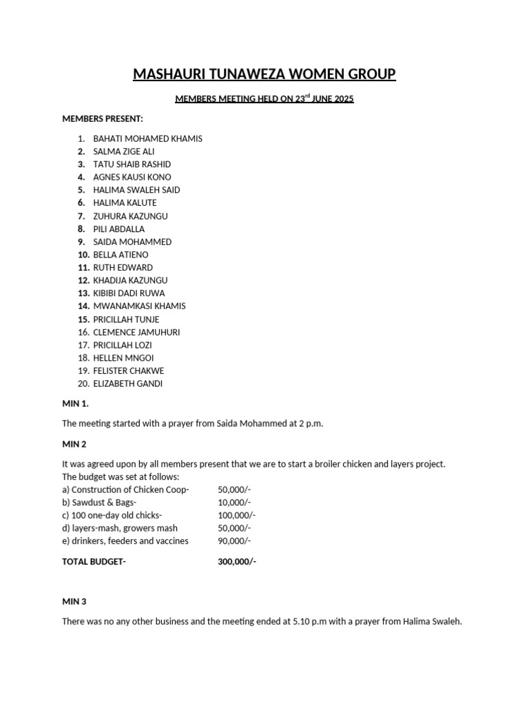 Mashauri Tunaweza | PDF