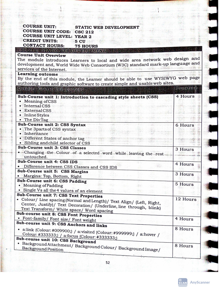Static Web Development | PDF